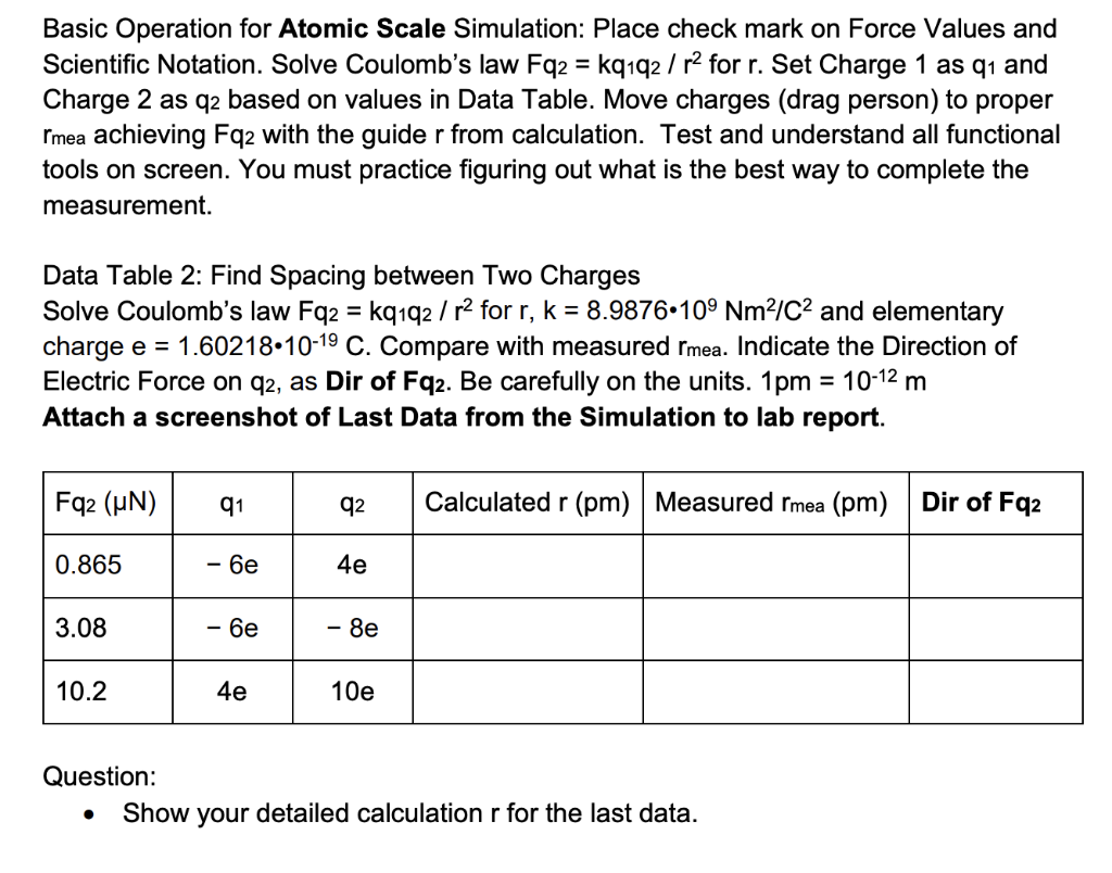 Basic Operation for Atomic Scale Simulation: Place | Chegg.com
