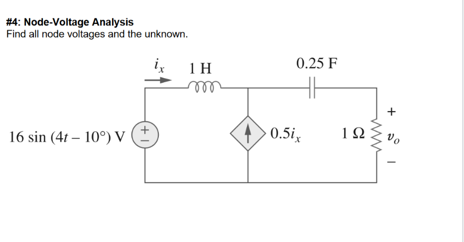 Solved By An Expert 4 Node Voltage Analysisfind All Node Voltages 9924