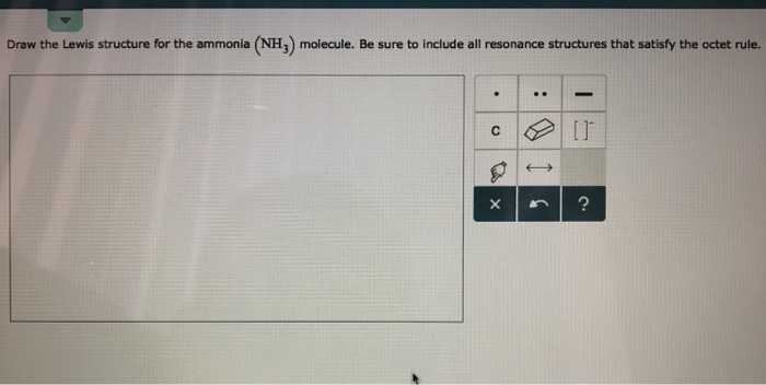 Solved: Draw The Lewis Structure For The Ammonia (NH3) Mol... | Chegg.com
