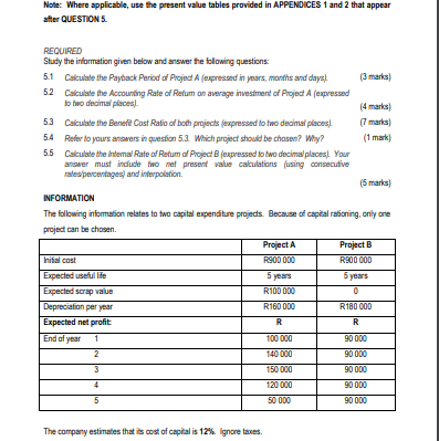 Solved Note: Where applicable, use the present value tables | Chegg.com