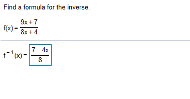 Solved Determine whether the given function is invertible. | Chegg.com