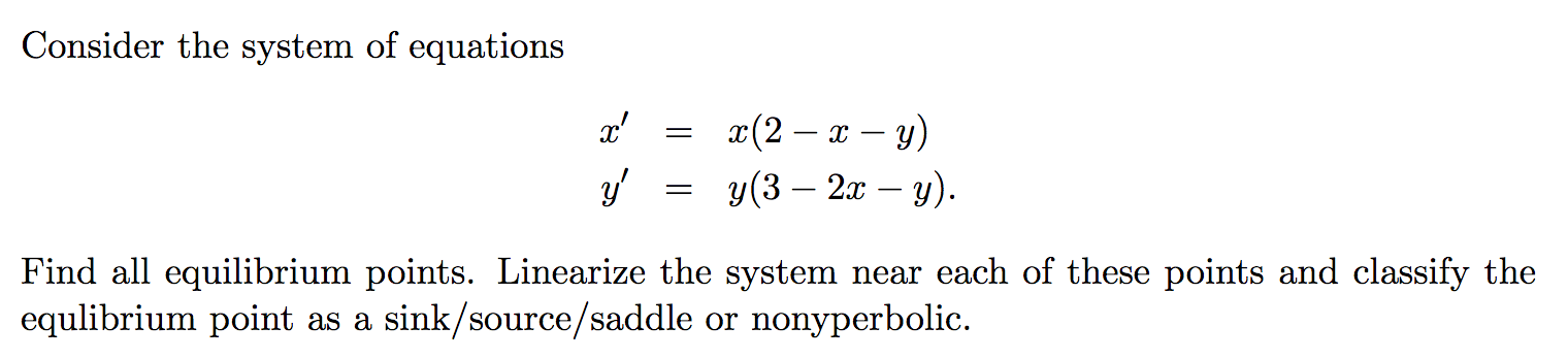 Solved Consider the system of equations x y x (2 – 2 – y) | Chegg.com