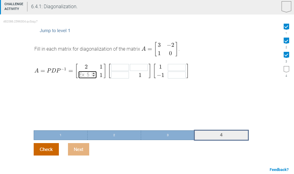 Solved Jump to level 1 Fill in each matrix for | Chegg.com