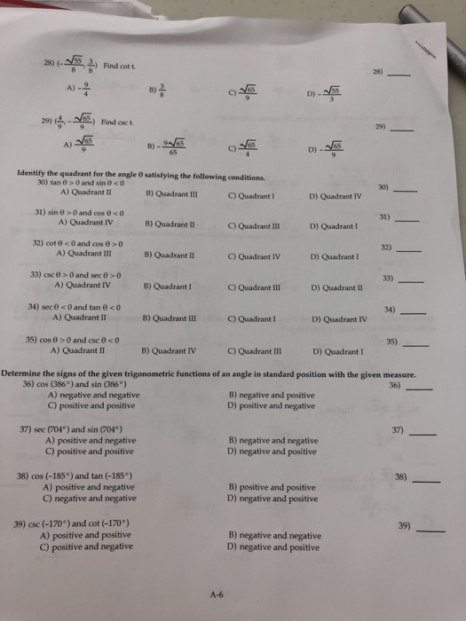 Solved please just give me the lettered answers, it’s due | Chegg.com