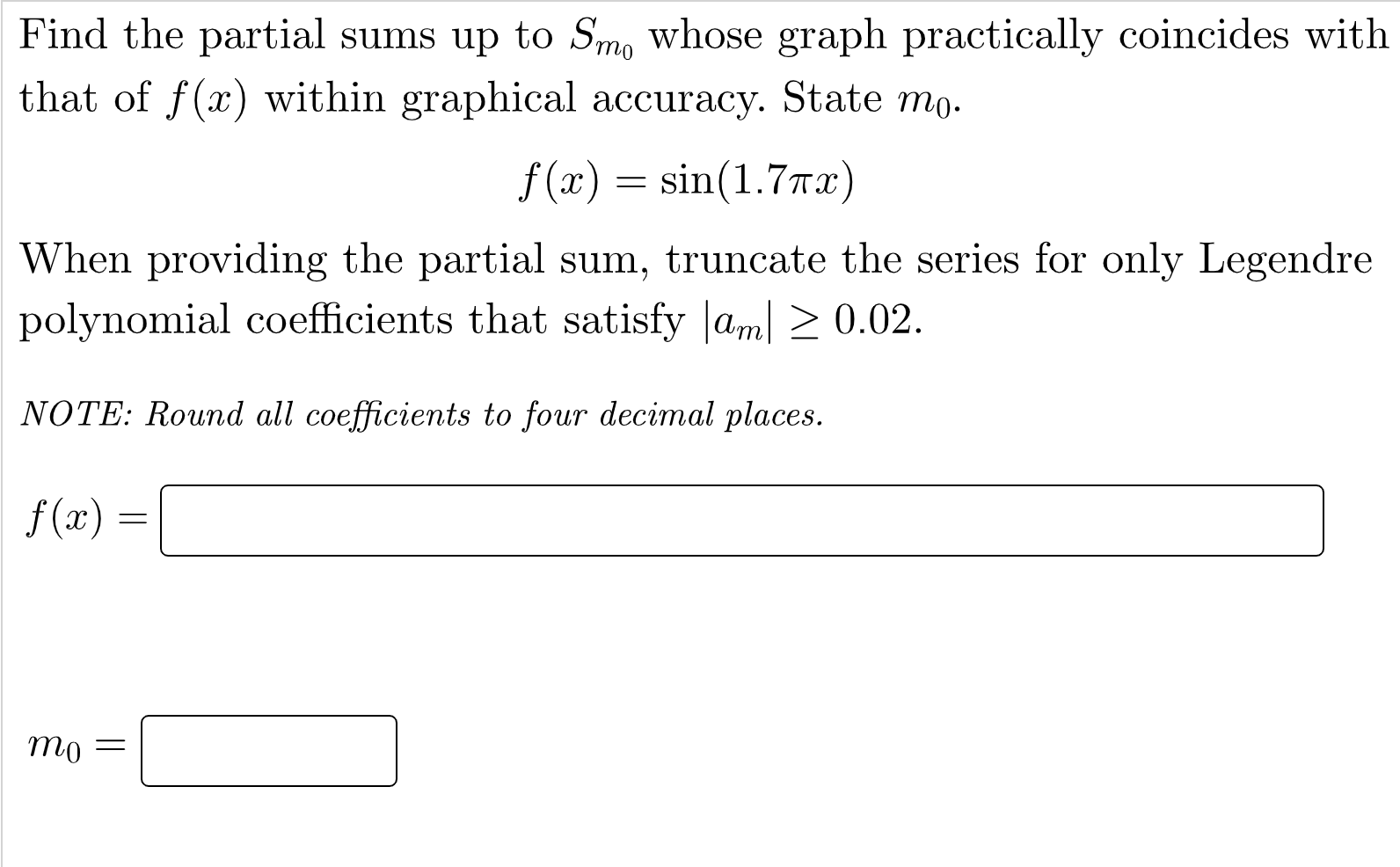 Solved Find the partial sums up to Smo whose graph | Chegg.com