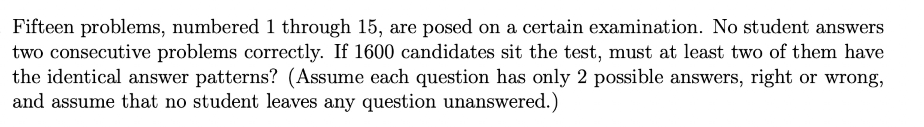 Solved Fifteen problems, numbered 1 ﻿through 15, ﻿are posed | Chegg.com