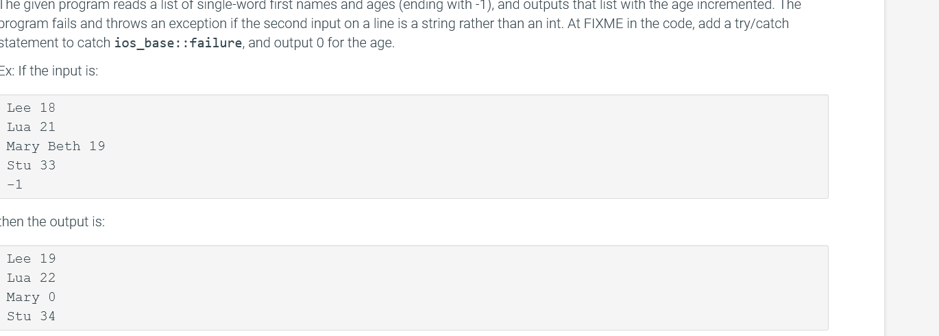 he given program reads a list of single-word tirst | Chegg.com