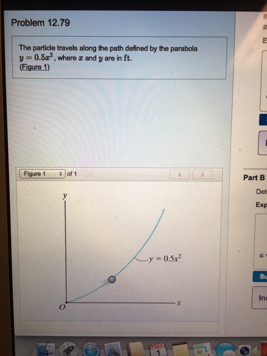Solved Problem 12.79 The particle travels along the path | Chegg.com