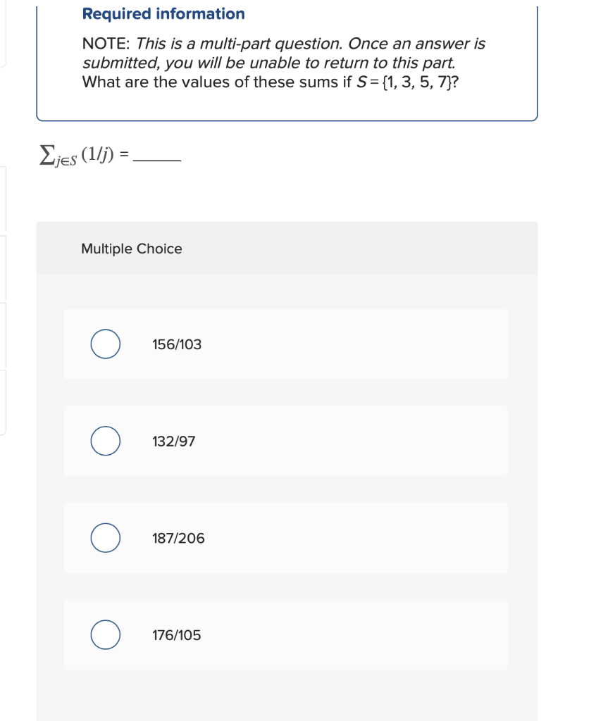 Solved Required information NOTE: This is a multi-part | Chegg.com
