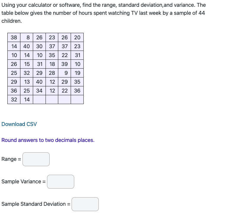 Solved Given the following table of unsorted values, | Chegg.com