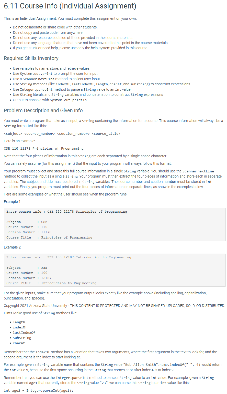 Solved How to retrieve the course number and section | Chegg.com
