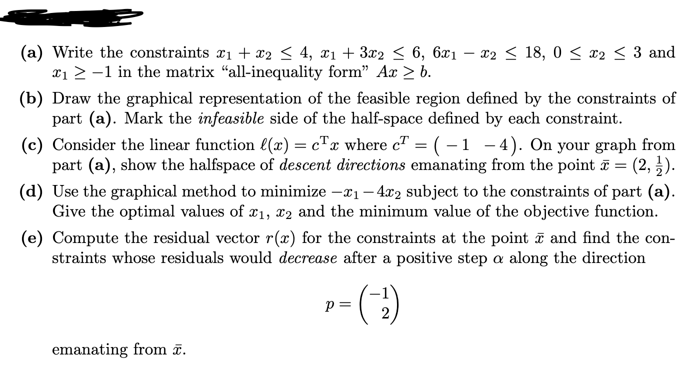 Solved (a) Write the constraints | Chegg.com