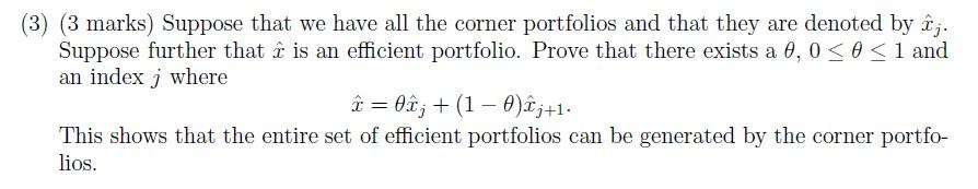 Solved (3 marks) Suppose that we have all the corner | Chegg.com