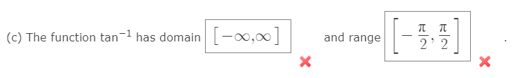 Solved The inverse sine, inverse cosine, and inverse | Chegg.com