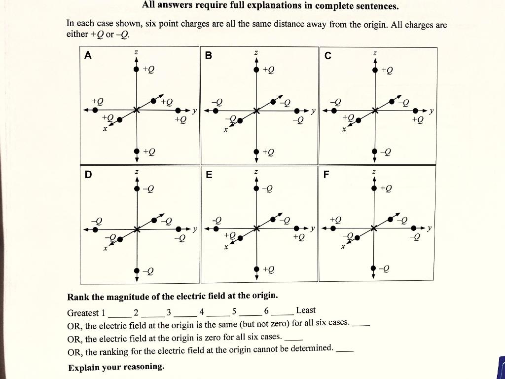 Solved PLEASE HELP! Especially the explaining part! In each | Chegg.com