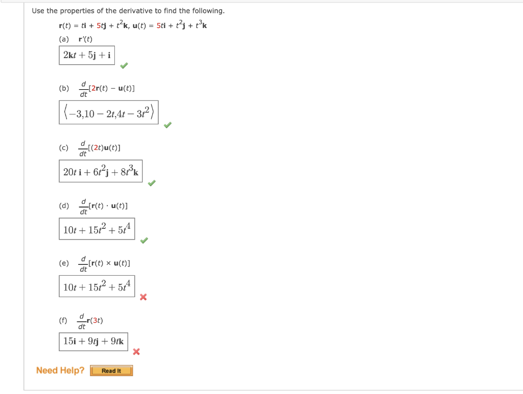 Solved Use the properties of the derivative to find the | Chegg.com