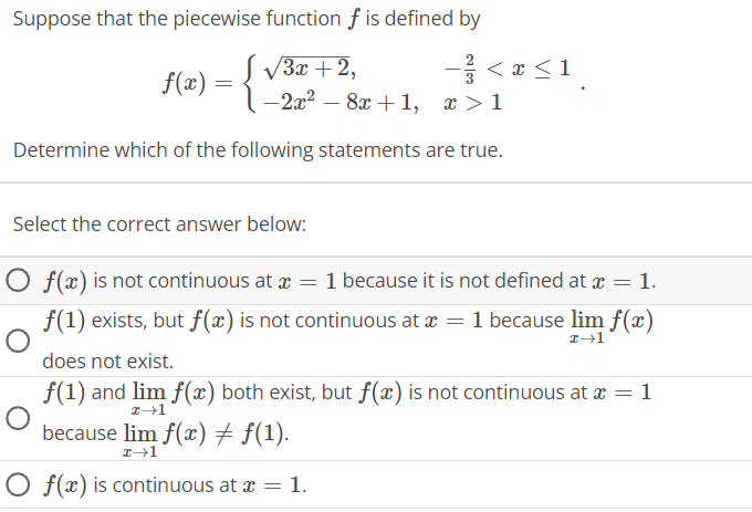 Solved how all work please Suppose that the piecewise | Chegg.com