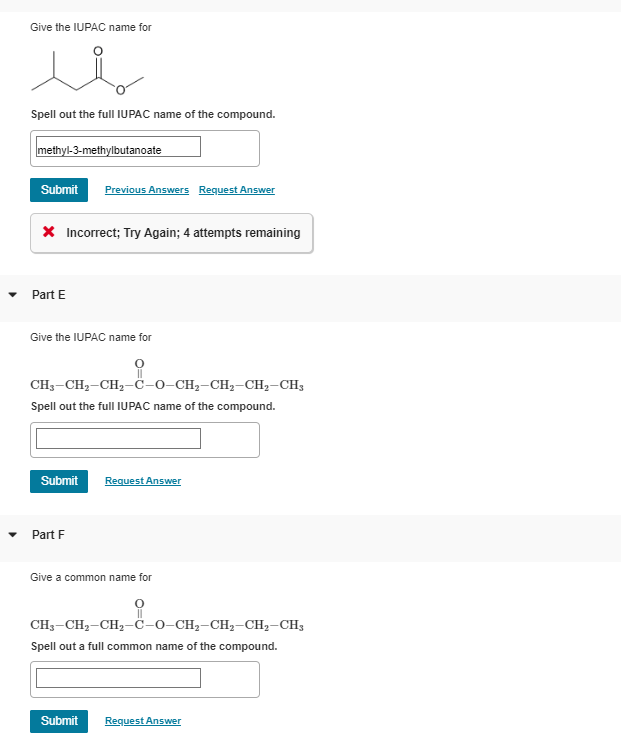 Solved Give the IUPAC name for Spell out the full IUPAC name | Chegg.com
