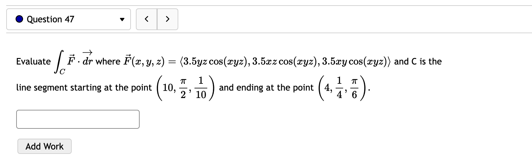 Solved Evaluate ∫C﻿vec(F)*vec(dr) ﻿where | Chegg.com
