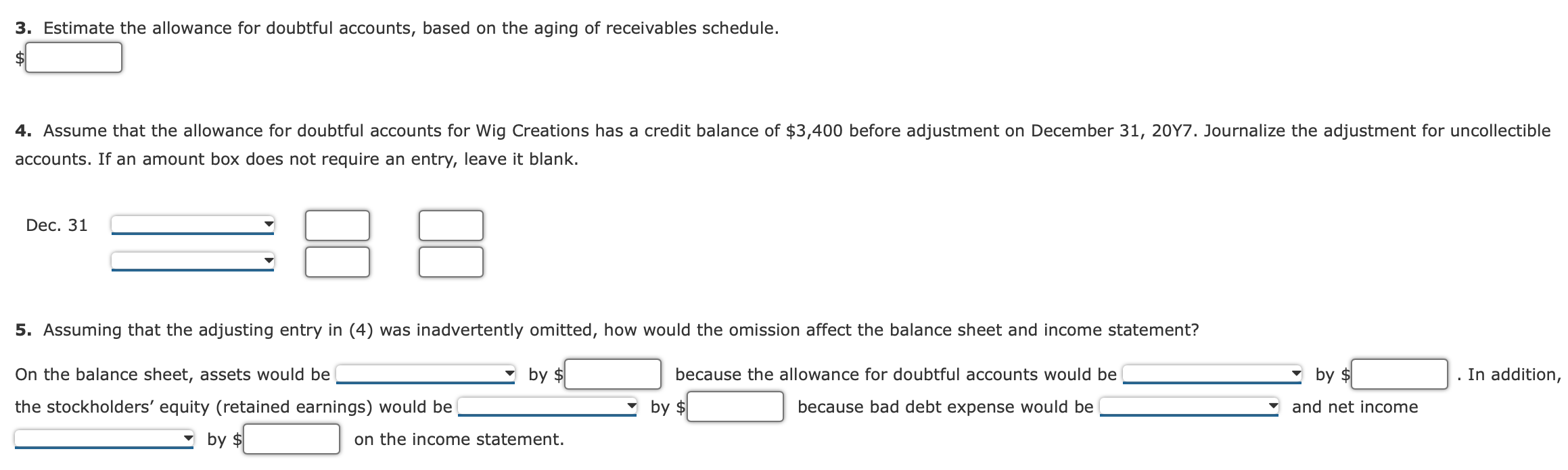 Solved Aging of receivables; estimating allowance for | Chegg.com