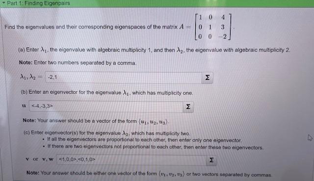 Solved (e) Find another diagonal matrix D1 and another | Chegg.com