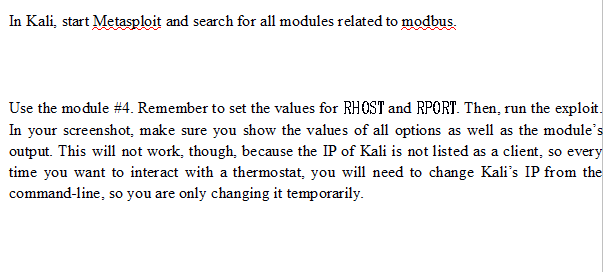 Solved In Kali, start Metasploit and search for all modules | Chegg.com