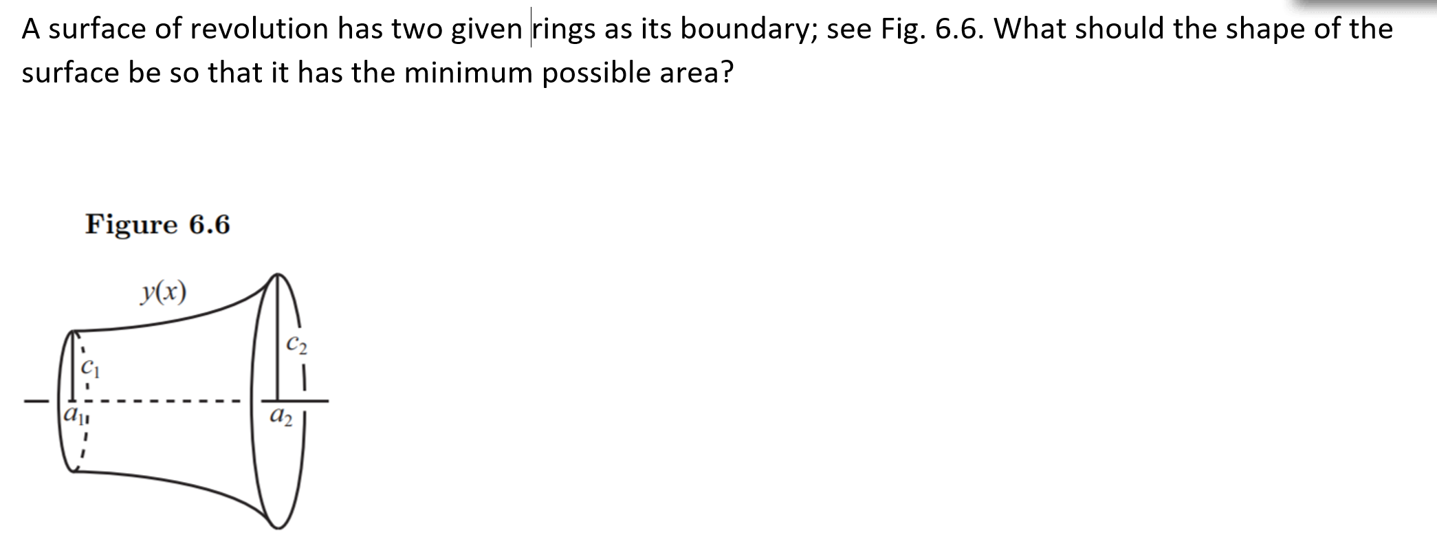 Solved A surface of revolution has two given rings as its | Chegg.com