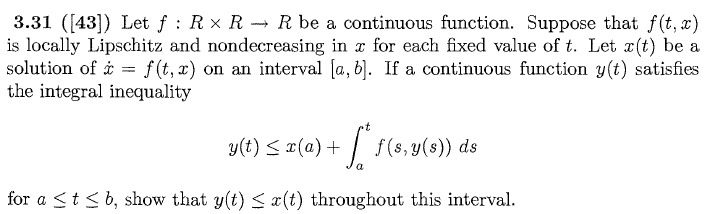 3.31 (43]) Let f :RxR - R be a continuous function. | Chegg.com
