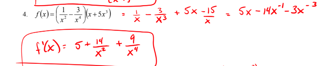 Solved 3 4. f(x)=42 3 +5x-15.5x-14%*'-3x Х X3 ( _ )x+3x) - | Chegg.com