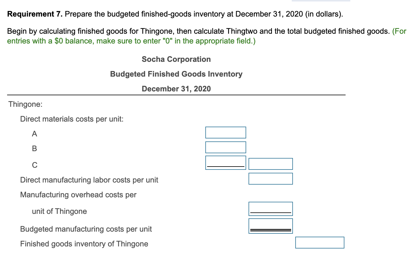 Solved Projected Direct Manufacturing Labor Data Projected | Chegg.com
