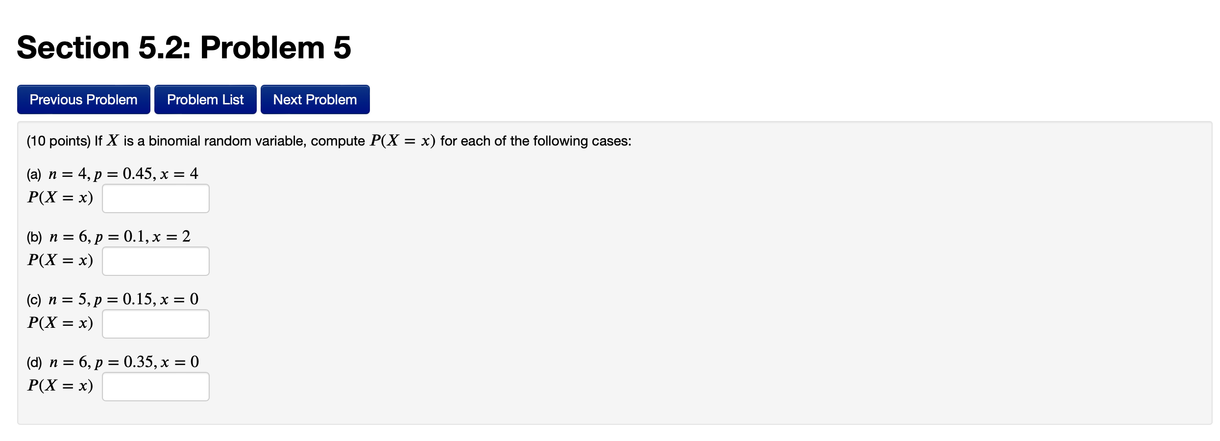 Solved (10 points) If X is a binomial random variable, | Chegg.com