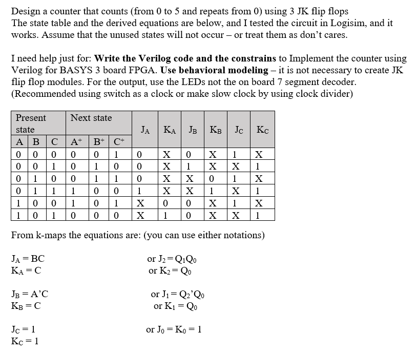 Solved Please I Need Help With Writing The Verilog Code And 