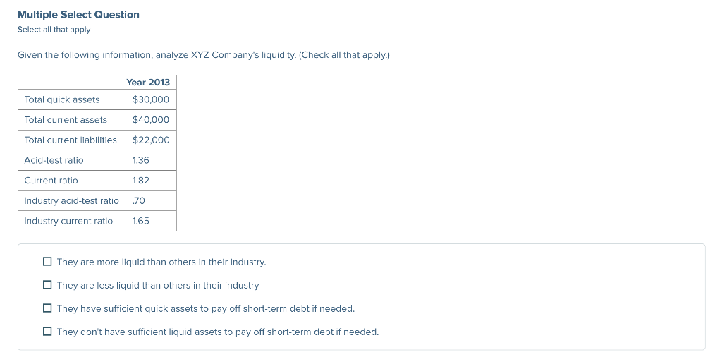 Solved Multiple Select Question Select all that apply Given | Chegg.com