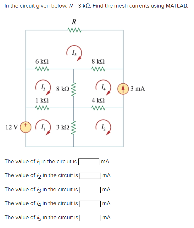 Solved In The Circuit Given Below R3 Mathrm K O 