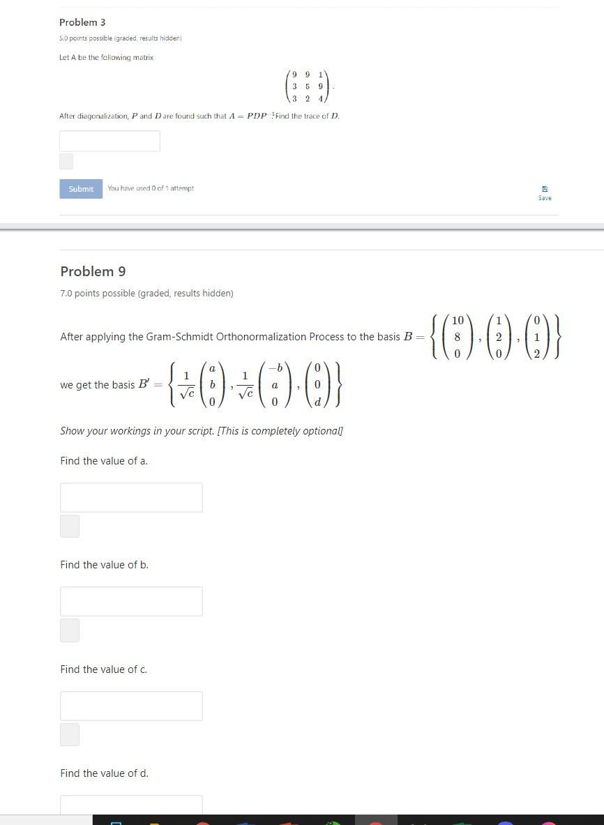 Solved Problem 3 5.0 points possible graded, results hidden | Chegg.com
