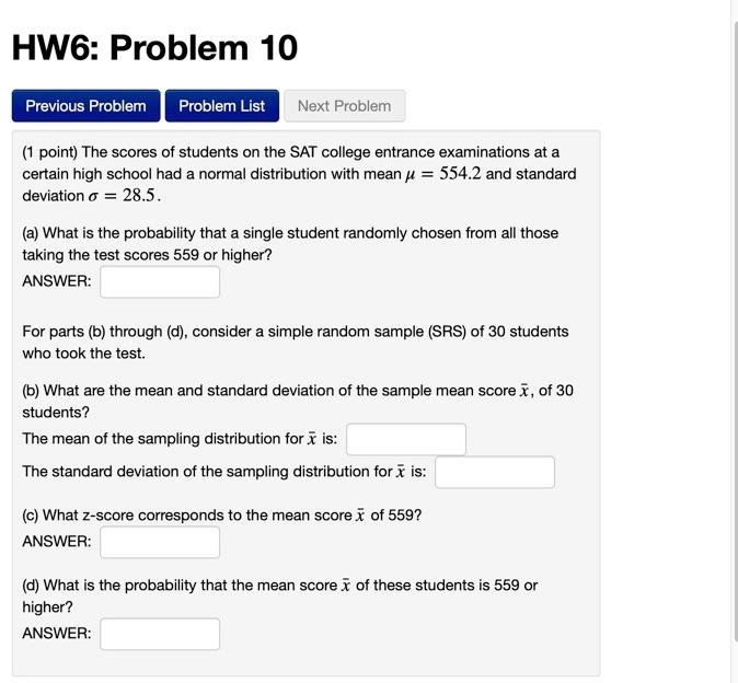 Solved HW6: Problem 10 Previous Problem Problem List Next | Chegg.com