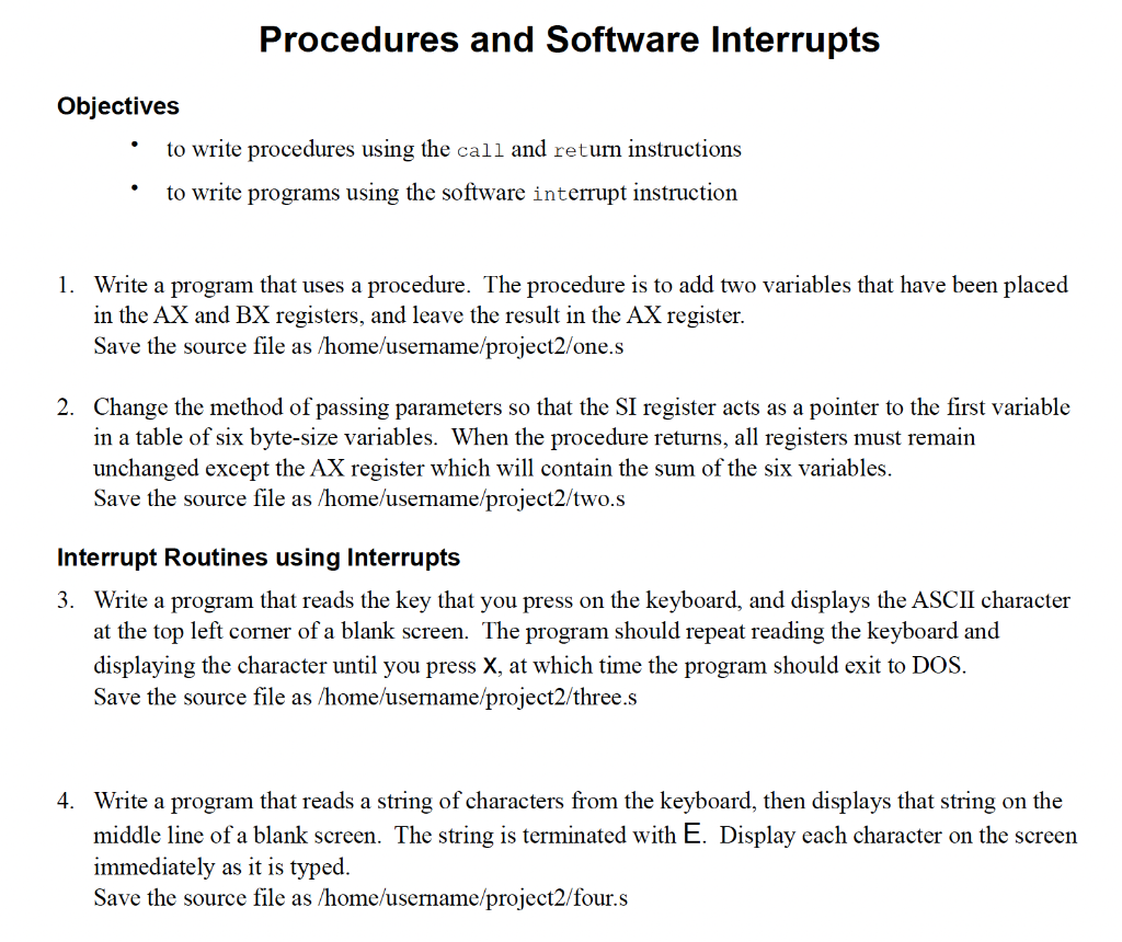 Solved Objectives to write procedures using the call and | Chegg.com