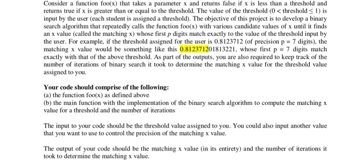 Solved Consider a function foo(x) that takes a parameter x | Chegg.com