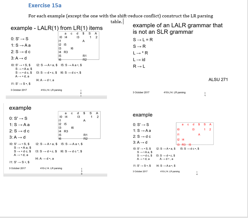 A Exercise 15a For each example (except the one with | Chegg.com