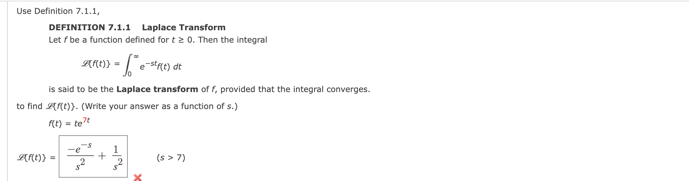 Solved Consider The Following Function F T 1 1 Use