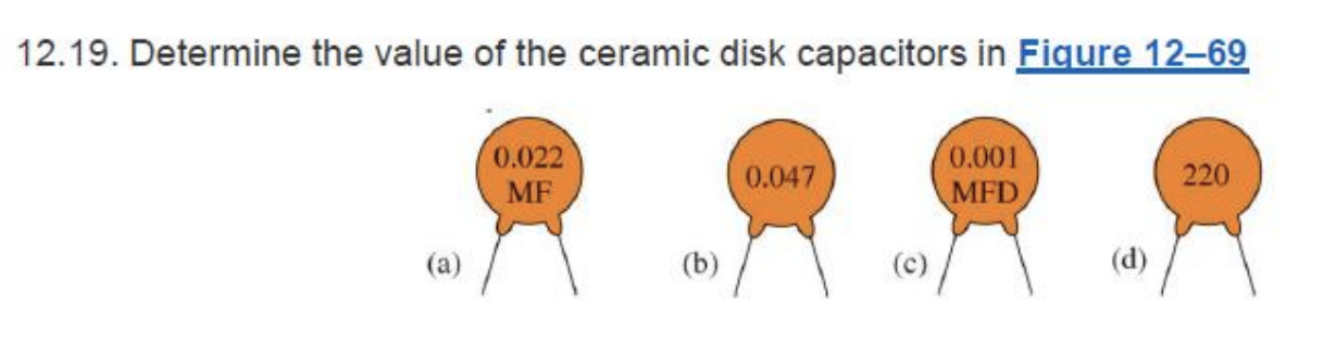 Solved 12.19. Determine the value of the ceramic disk | Chegg.com