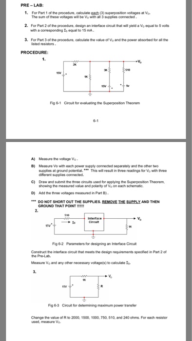 Solved PRE - LAB: 1. For Part 1 of the procedure, caloulate | Chegg.com