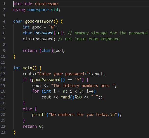 Solved The following program takes a password as input but | Chegg.com