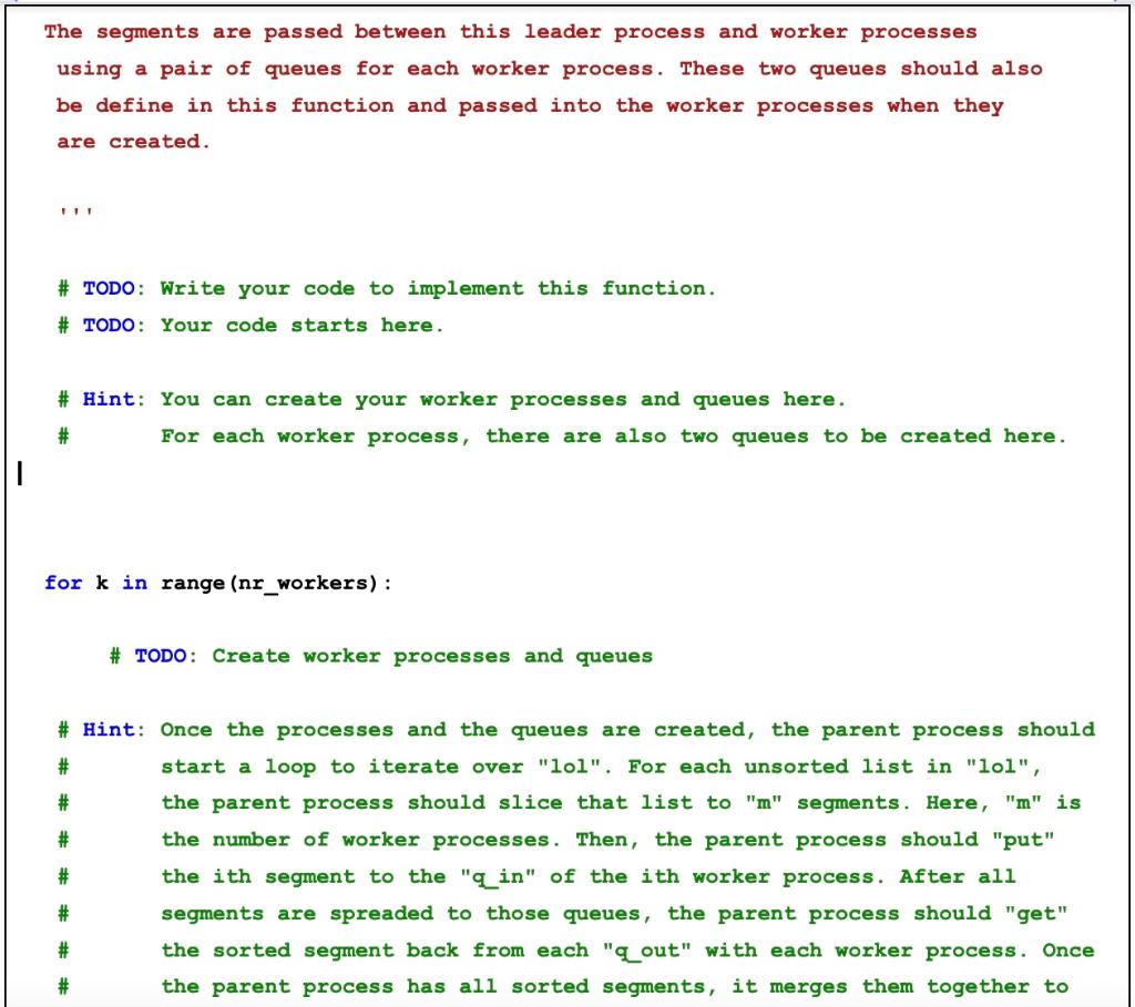Solved Please write a parallel version of "merge sort" in | Chegg.com