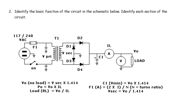 Solved 2. Identify the basic function of the circuit in the | Chegg.com