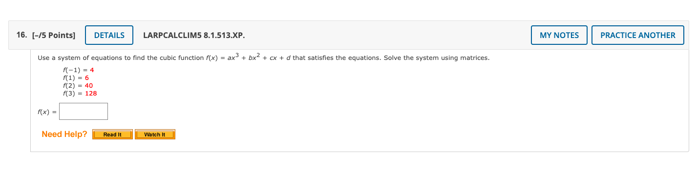 Solved 16. [-15 Points] DETAILS LARPCALCLIM5 8.1.513.XP. MY | Chegg.com