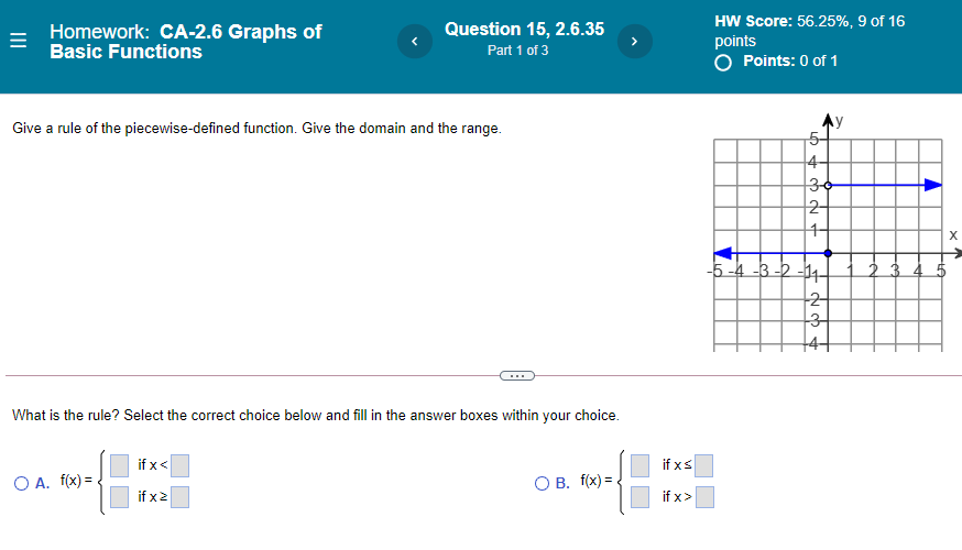 Solved Homework: CA-2.6 Graphs of Basic Functions Question | Chegg.com
