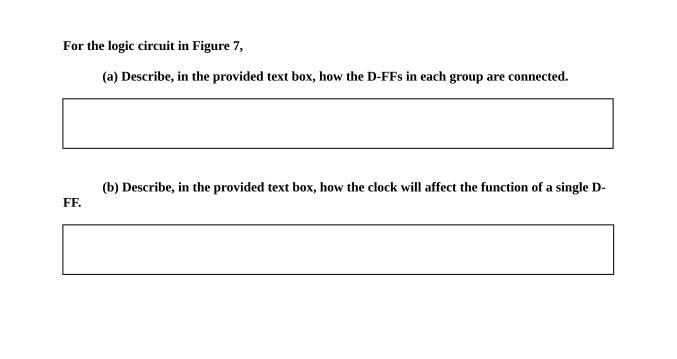 Solved Q4. In Figure 7 there are 12 D-FFs that have been | Chegg.com