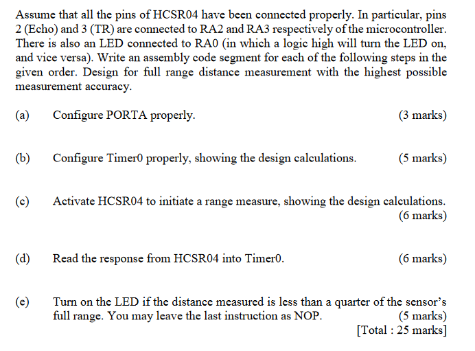 A PIC18F4520 microcontroller running on a 40-MHz | Chegg.com