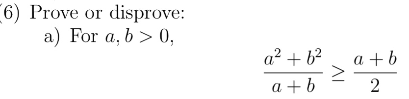 Solved (6) ﻿Prove or disprove:a) ﻿For | Chegg.com